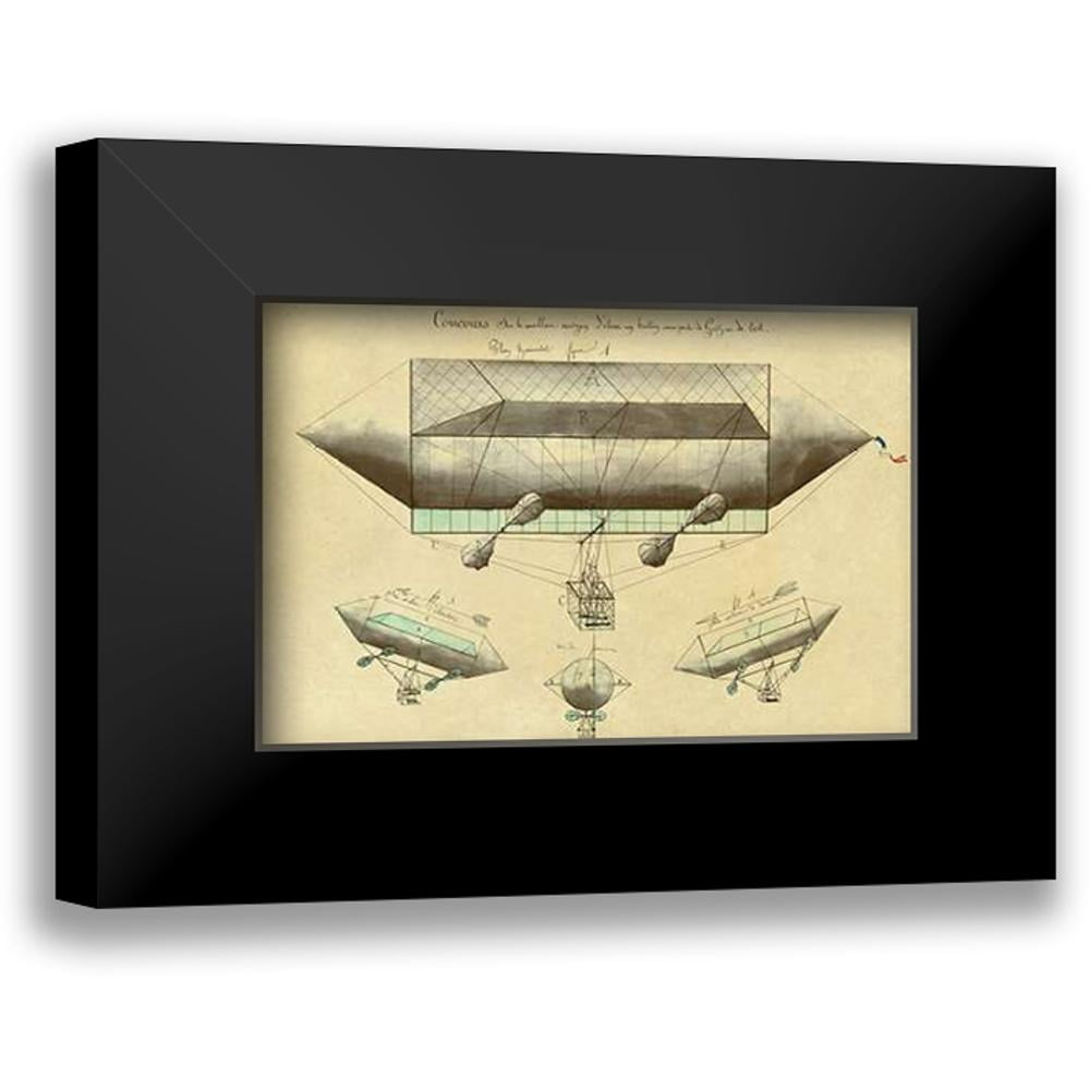 Inventions 14x11 Black Modern Framed Museum Art Print Titled - Balloon ...