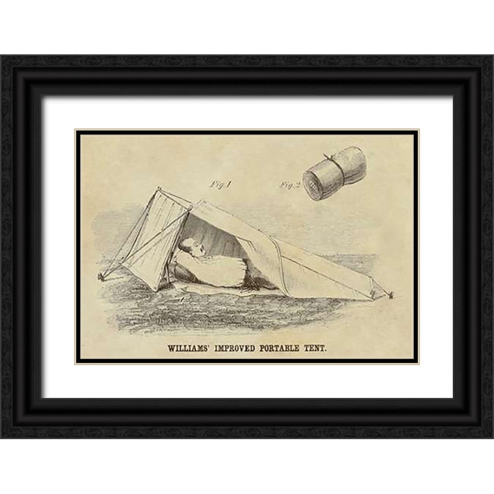 Inventions 14x11 Black Ornate Wood Framed with Double Matting Museum ...