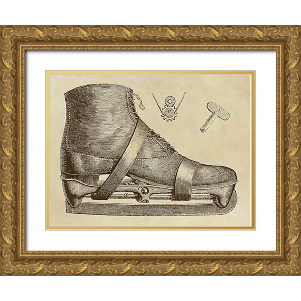 Inventions 14x12 Gold Ornate Wood Framed with Double Matting Museum Art ...