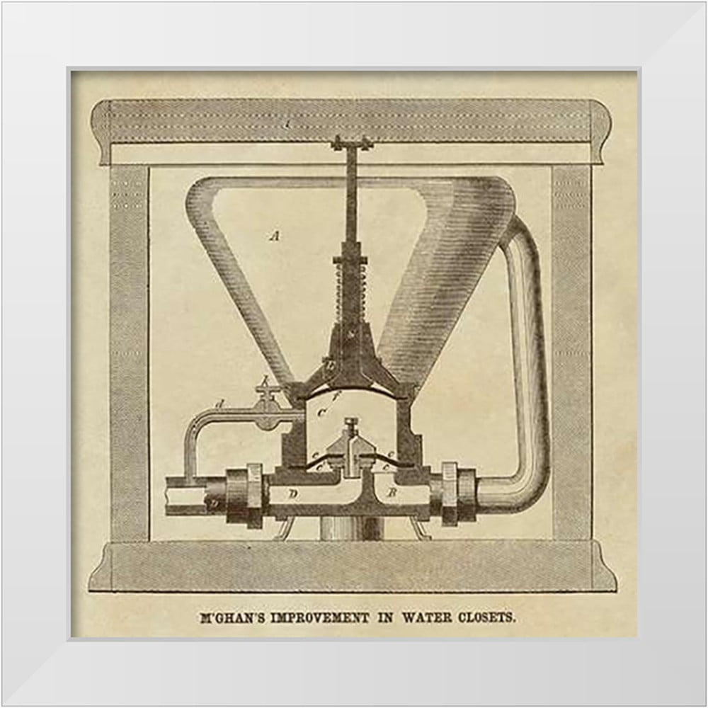 Inventions 15x15 White Modern Wood Framed Museum Art Print Titled ...