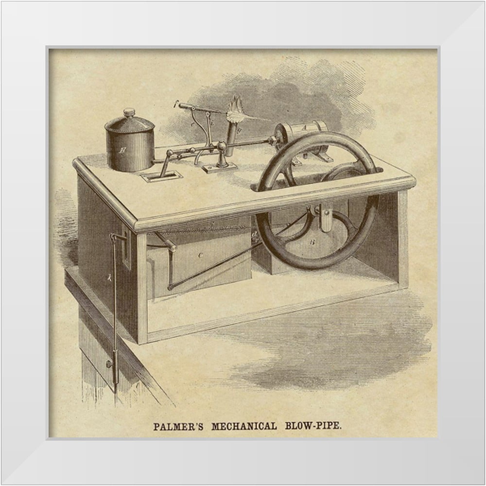 Inventions 15x15 White Modern Wood Framed Museum Art Print Titled ...