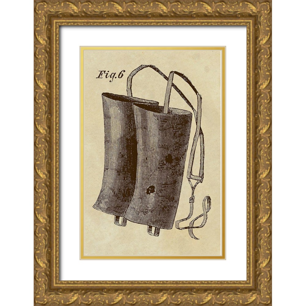 Inventions 17x24 Gold Ornate Wood Framed with Double Matting Museum Art ...