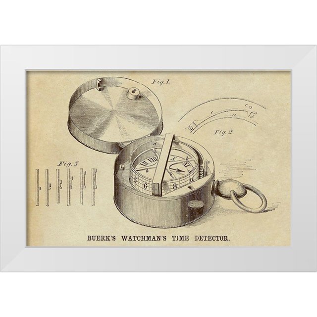 Inventions 18x13 White Modern Wood Framed Museum Art Print Titled ...