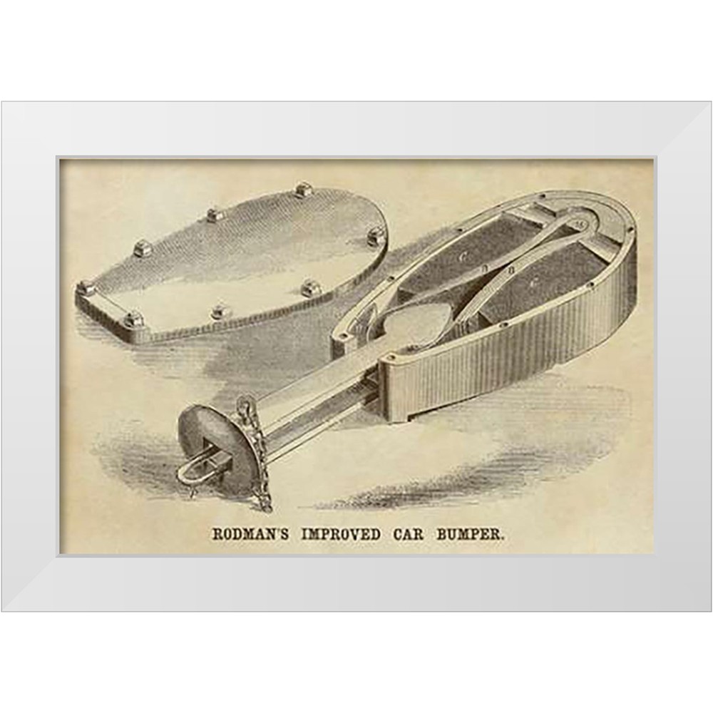 Inventions 18x13 White Modern Wood Framed Museum Art Print Titled ...