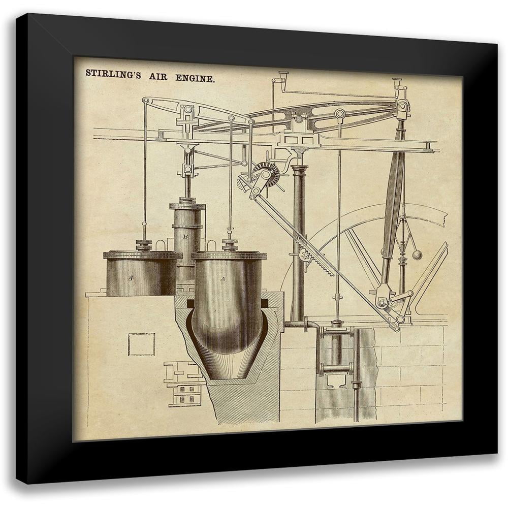 Inventions 20x20 Black Modern Framed Museum Art Print Titled ...