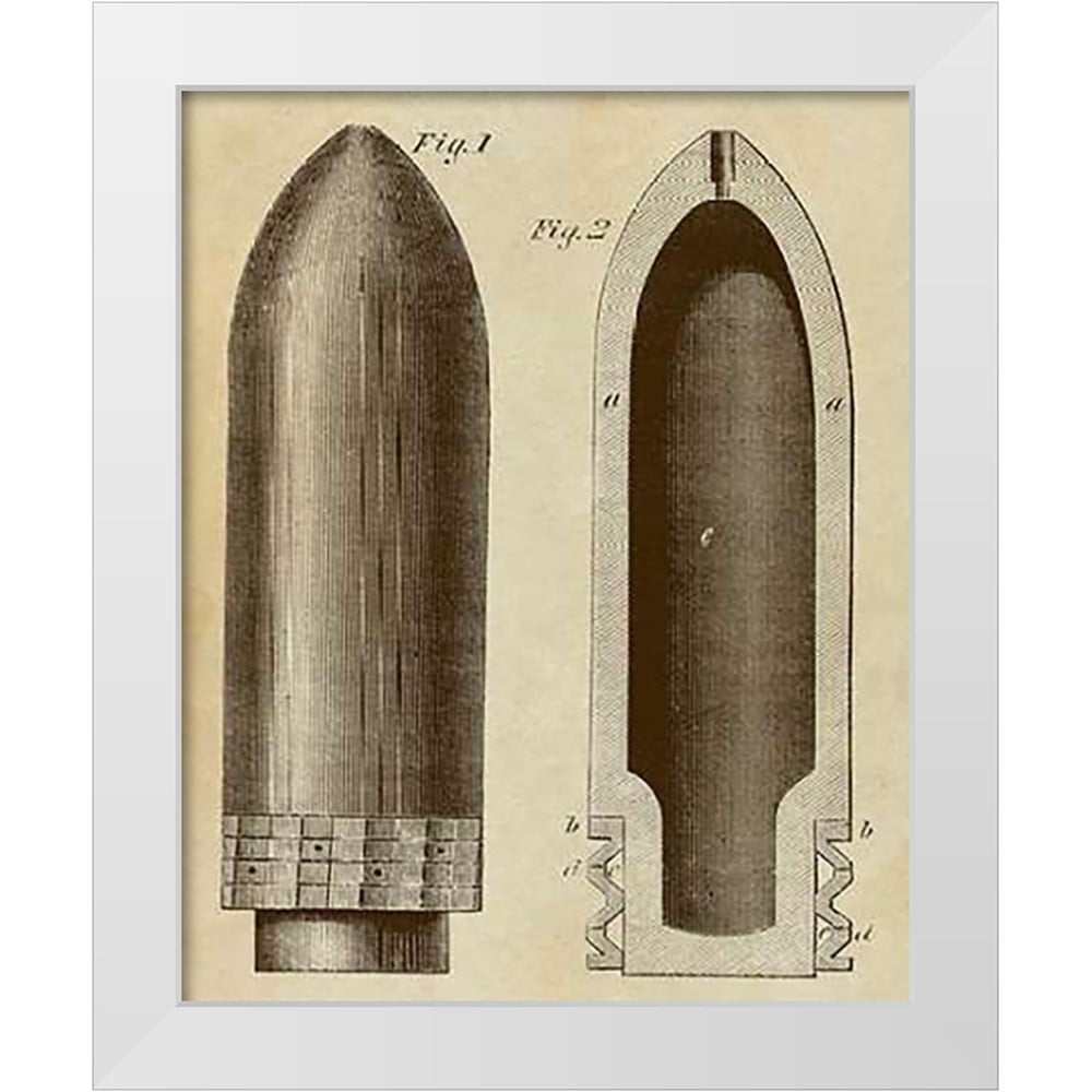 Inventions 26x32 White Modern Wood Framed Museum Art Print Titled ...