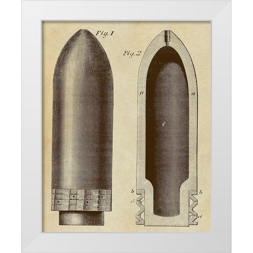Inventions 26x32 White Modern Wood Framed Museum Art Print Titled ...