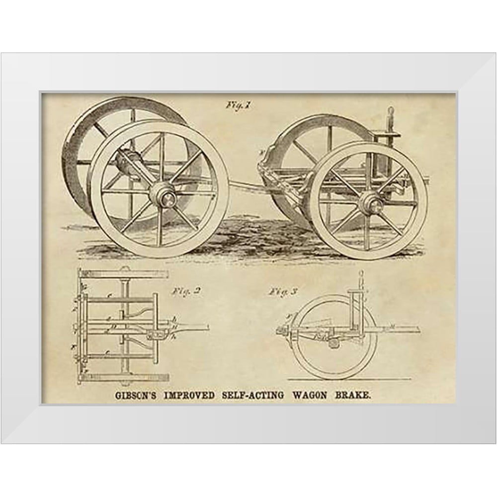 Inventions 32x25 White Modern Wood Framed Museum Art Print Titled ...
