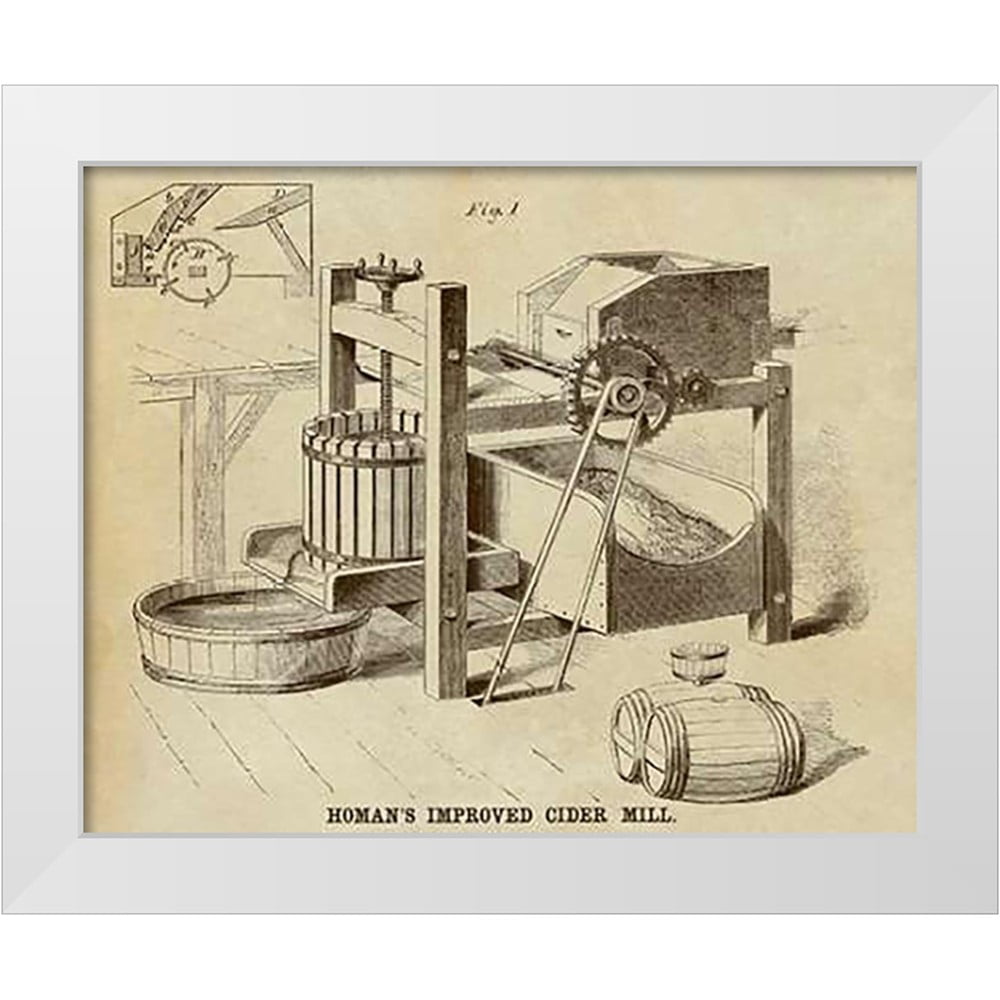 Inventions 32x26 White Modern Wood Framed Museum Art Print Titled ...