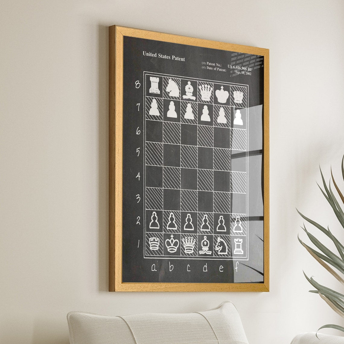 Inventive Chess Board Patent Poster - Ideal Game Room Decor & Gift For ...