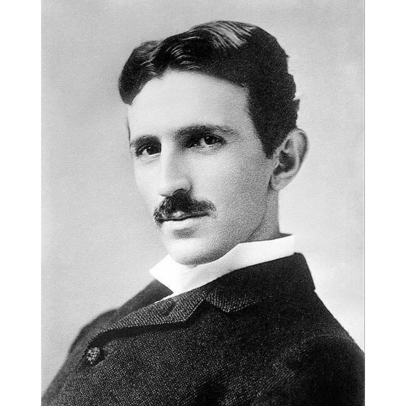 Inventor Nikola Tesla by Napoleon Sarony - 24x36 Inch Glossy Laminated ...