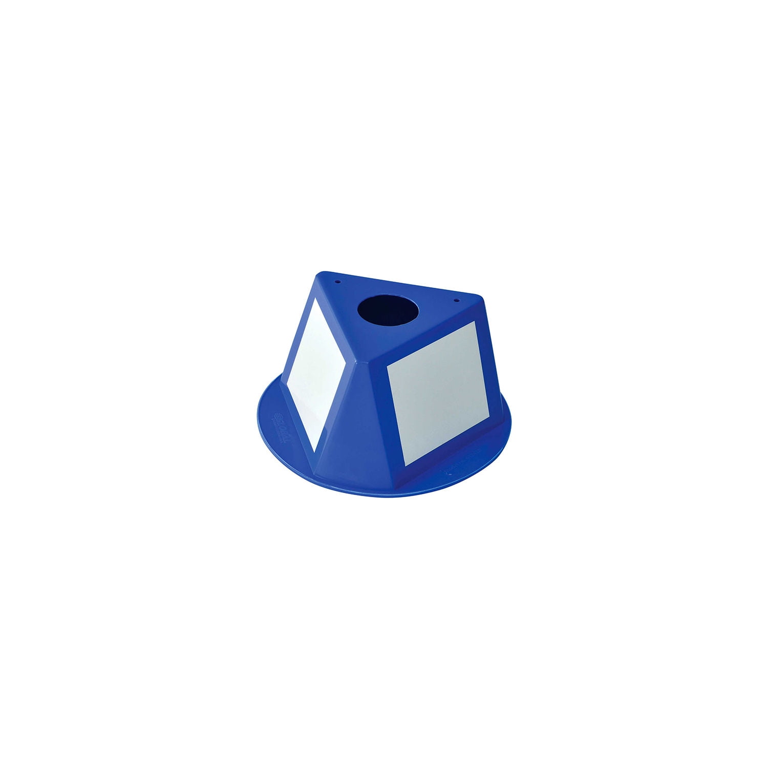 Inventory Control Cone W/ Dry Erase Decals, 10"L x 10"W x 5"H, Blue ...