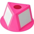Inventory Control Cone W/ Dry Erase Decals, 10"L x 10"W x 5"H, Hot Pink ...