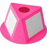 Inventory Control Cone W/ Dry Erase Decals, 10"L x 10"W x 5"H, Hot Pink ...