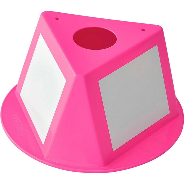 Inventory Control Cone W/ Dry Erase Decals, 10"L x 10"W x 5"H, Hot Pink ...