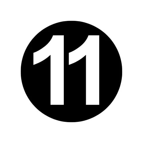 Inventory Control Number 11 Stickers | 2" Round | Self Adhesive | 500 ...