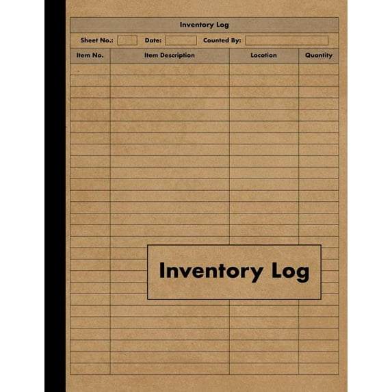 Inventory Log: Large Inventory Log Book - 120 Pages for Business and ...