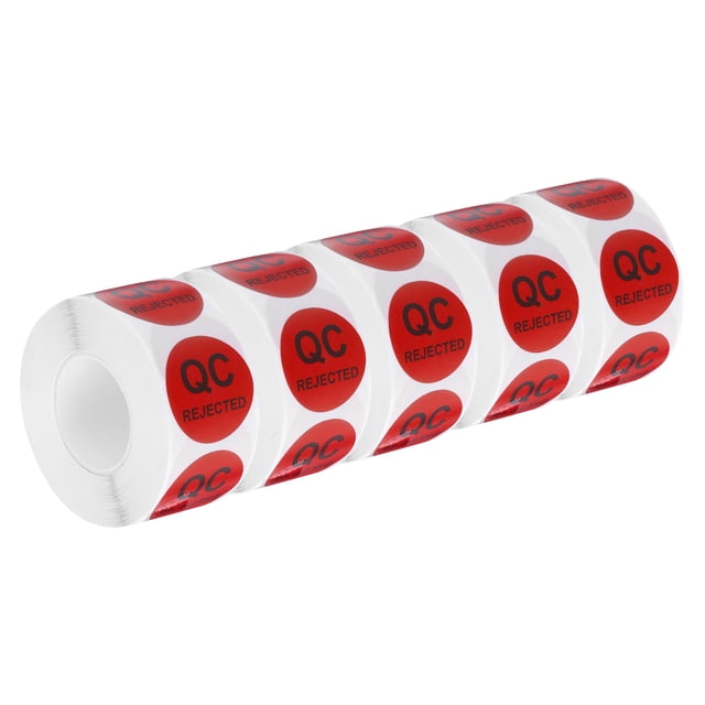 Inventory QC Rejected Stickers Labels 25mm/1" Red for Inventory ...