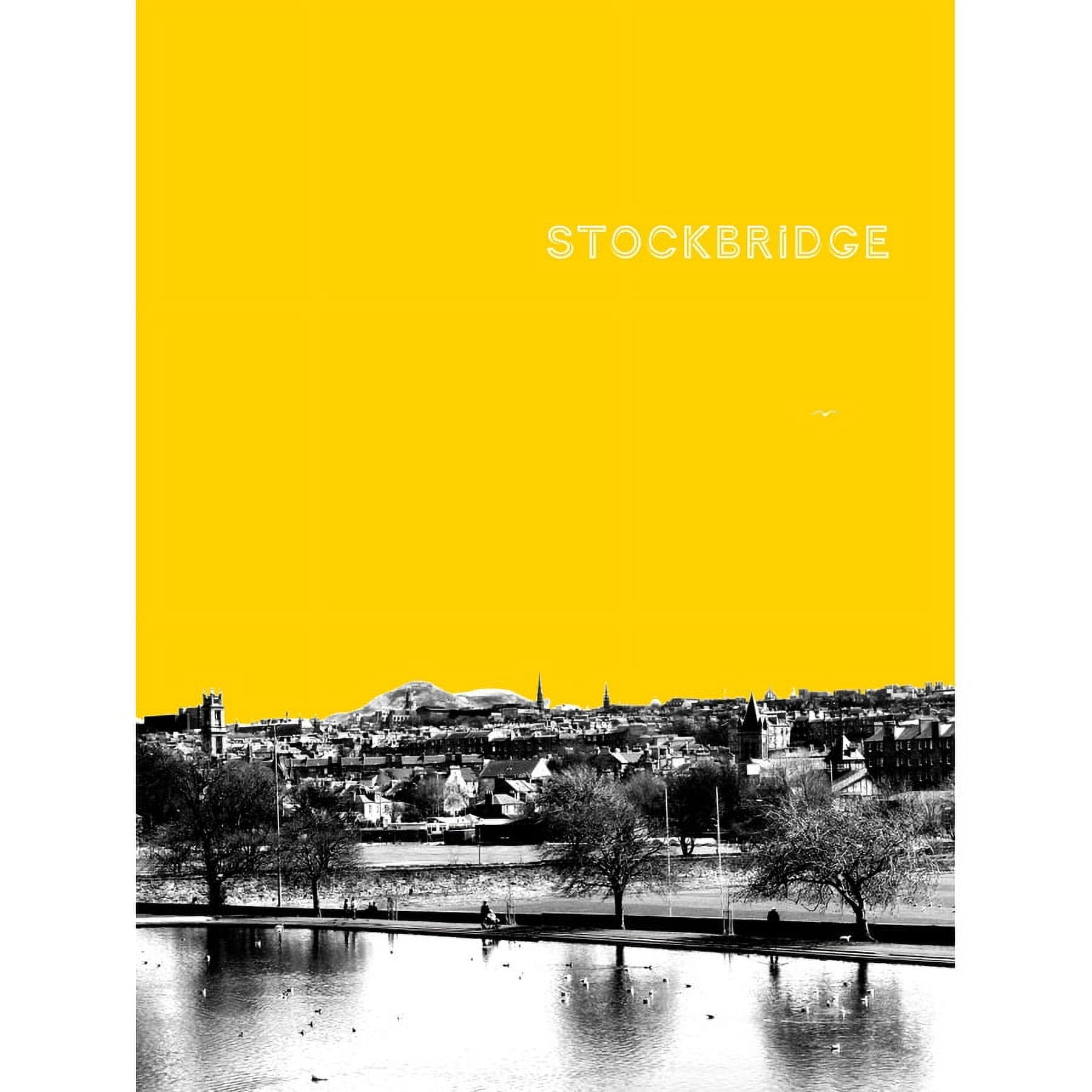Inverleith Edinburgh Scotland Scottish Landmark Yellow Art Print ...