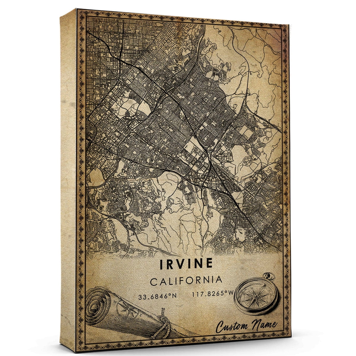 Inverness Map Poster, Quebec Map Art Poster, Canvas, Inverness Map City ...