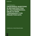 Inverse and Ill-Posed Problems Uniqueness Questions in Reconstruction of Multidimensional ...