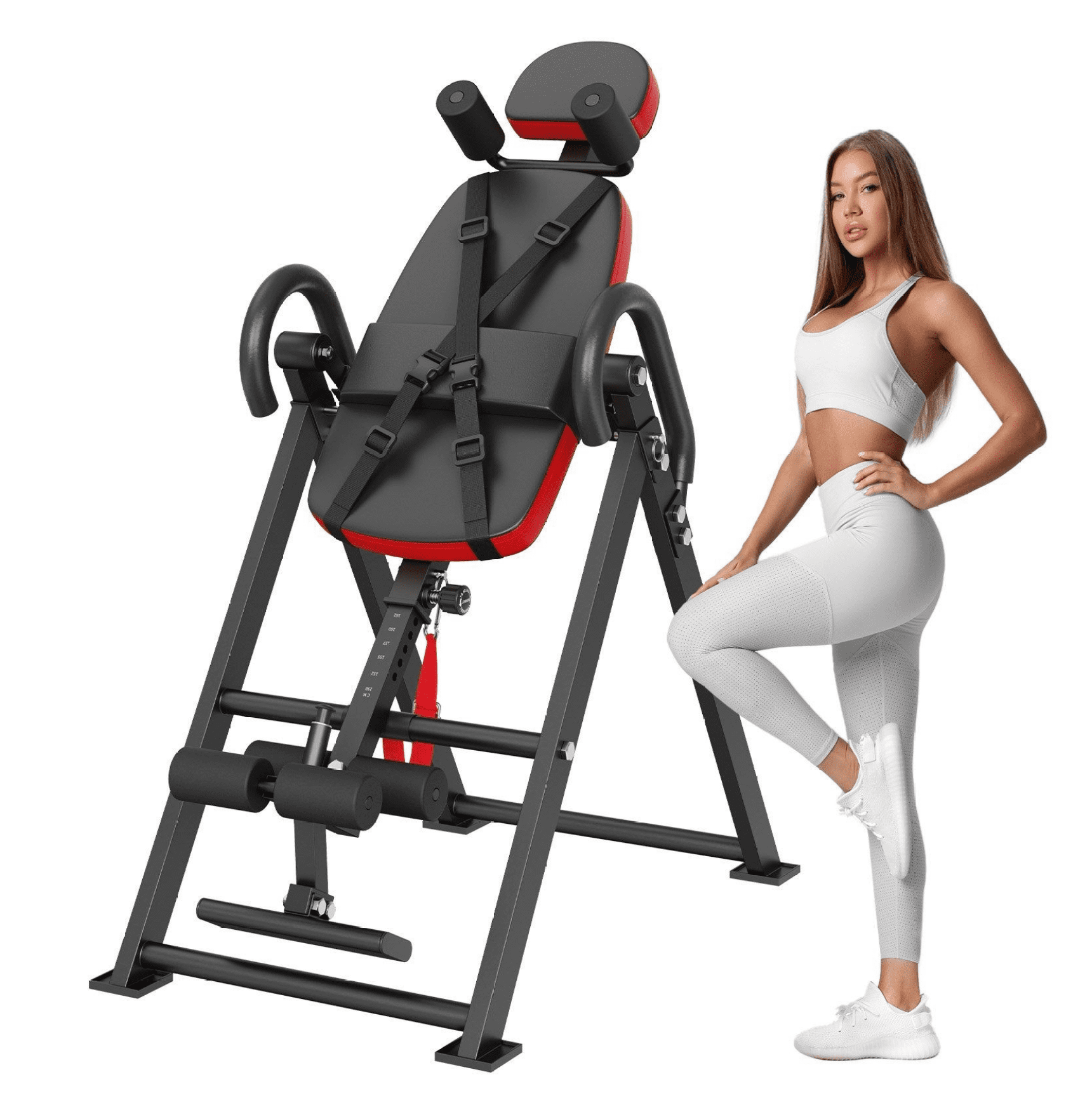 Inversion Table Foldable, 300 Lbs Capacity, Back Stretcher for Home Gym ...