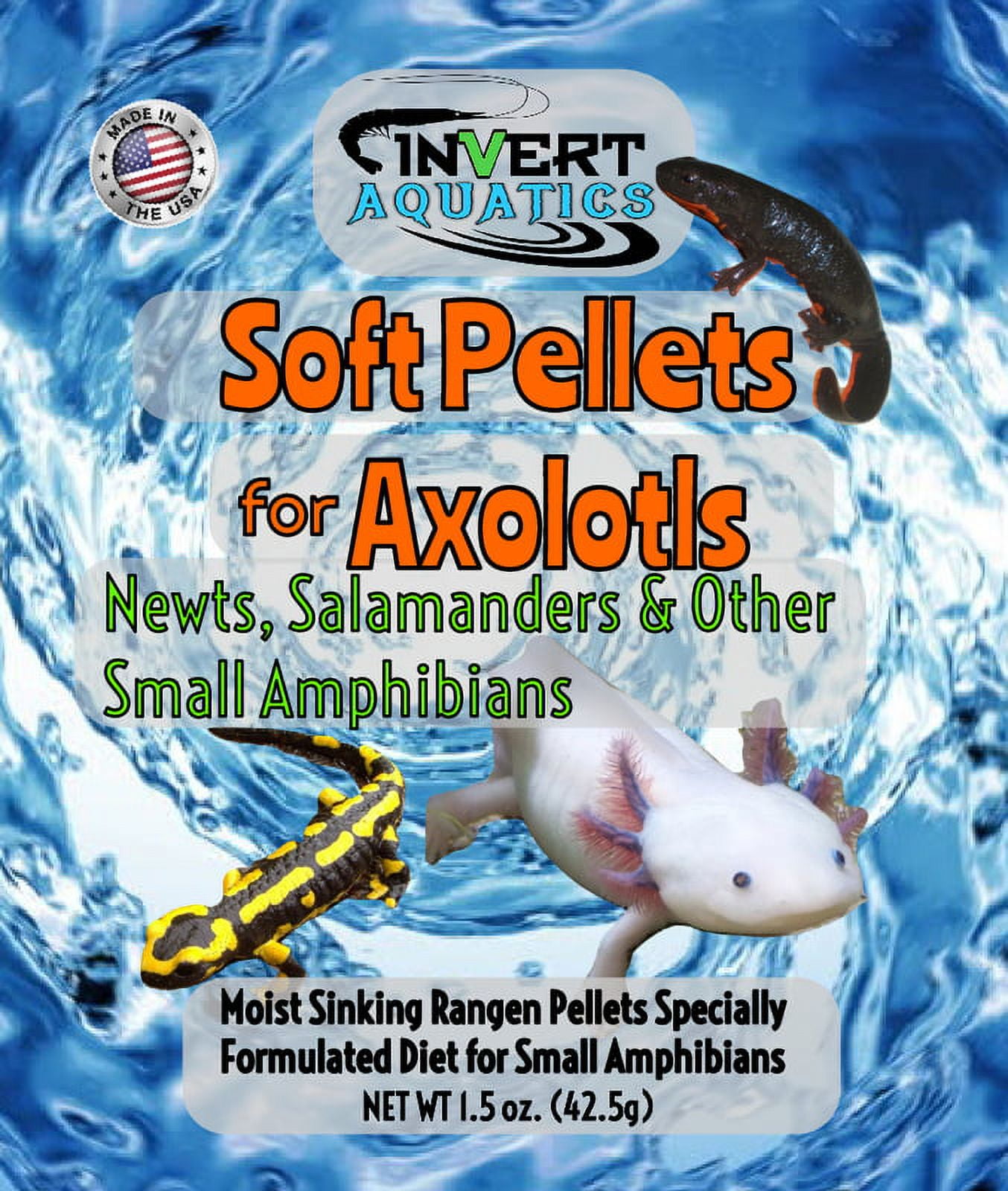 Invert Aquatics Soft Pellets for Axolotls & Other Small Amphibians ...