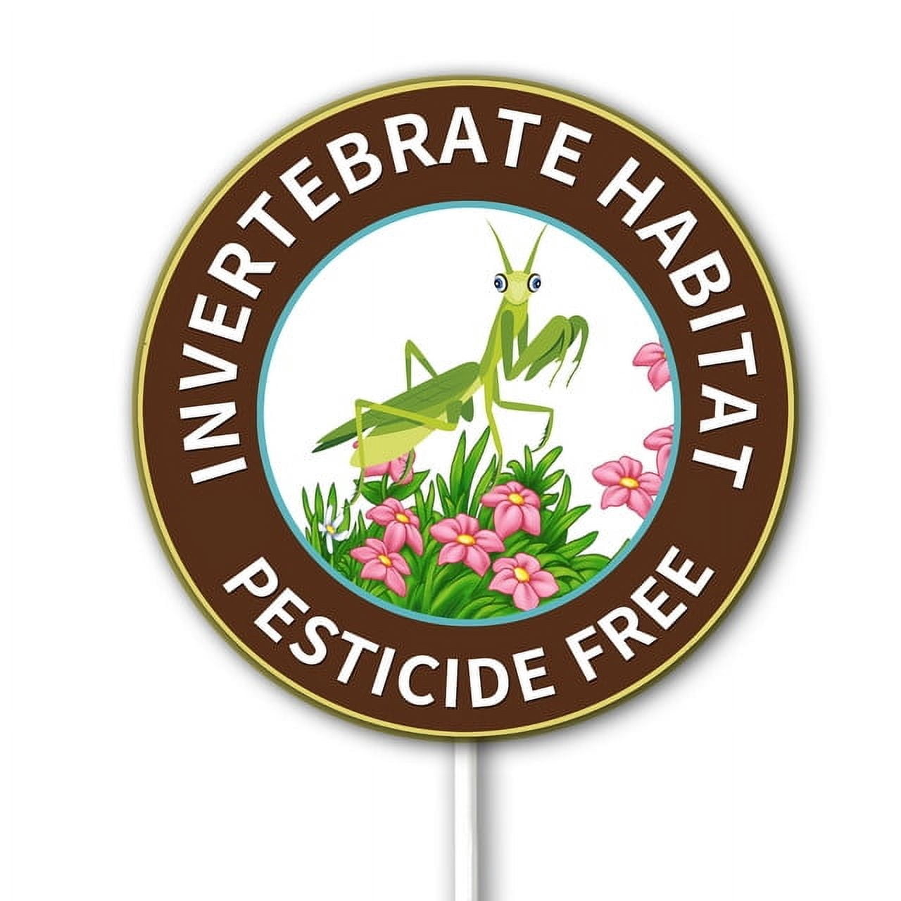 Invertebrate Habitat Garden Sign Wildflowers Do Not Mow Sign 9.2 x 9.2 ...