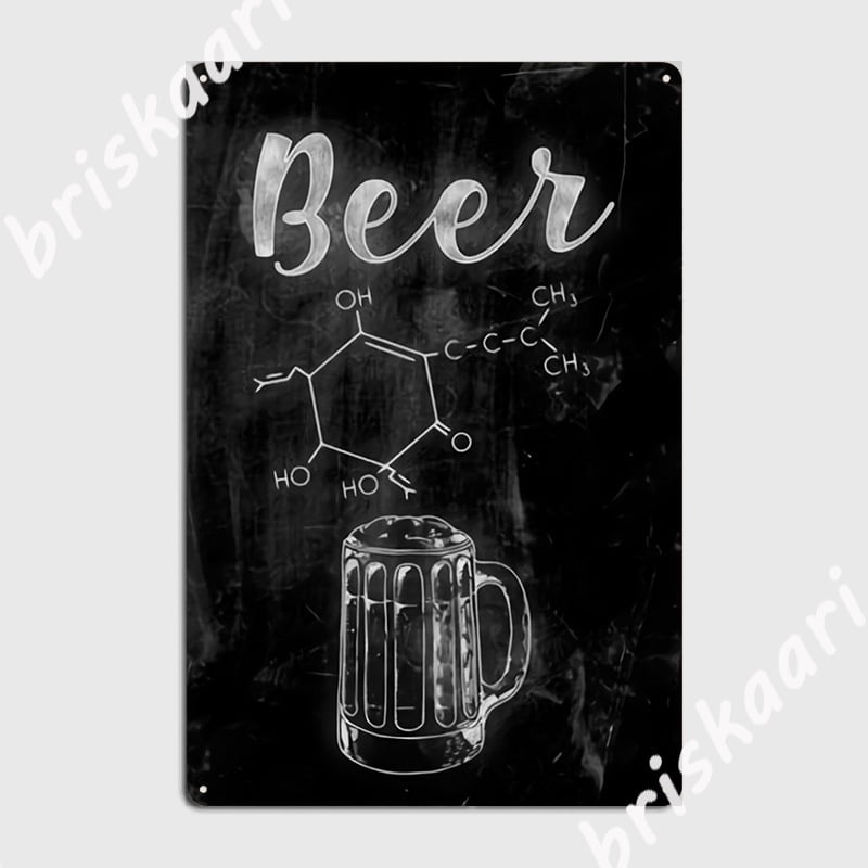 Inverted Beer Glass Poster Metal Plaque Wall Pub Vintage Cinema Poster ...