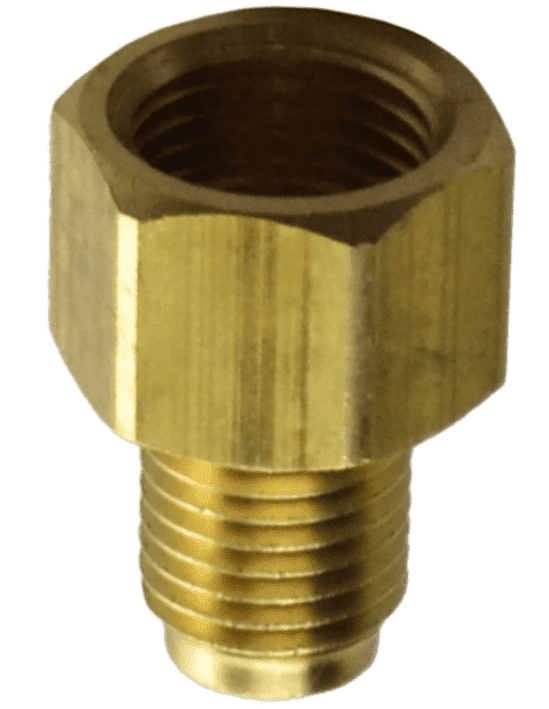 Inverted Flare Brake Line Adapter 3/8-24 Male to 7/16-24 Female 3/16 to ...