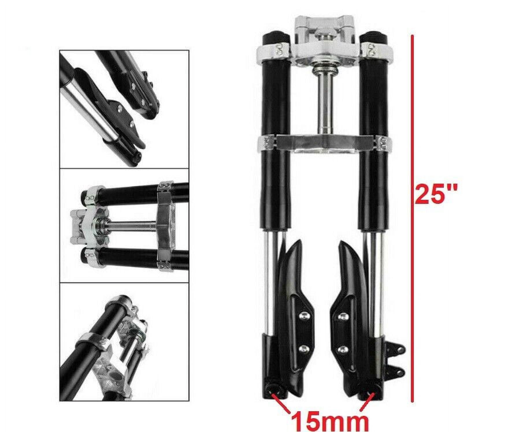 Inverted Fork TRIPLE Tree CLAMP FOR 15mm Axle Wheel DISC BRAKE Dirt Pit ...