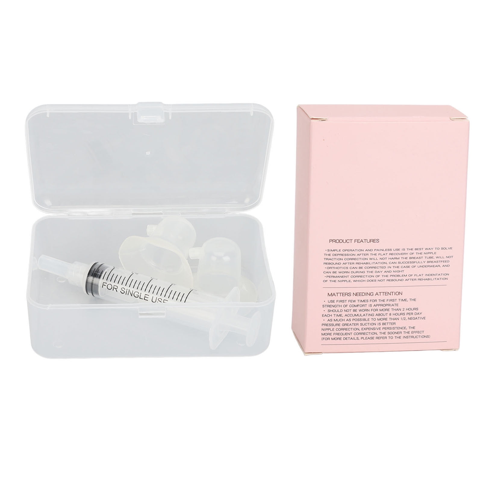 Inverted Nipple Puller Silicone Inverter Nipples Aspirator Flat Short ...