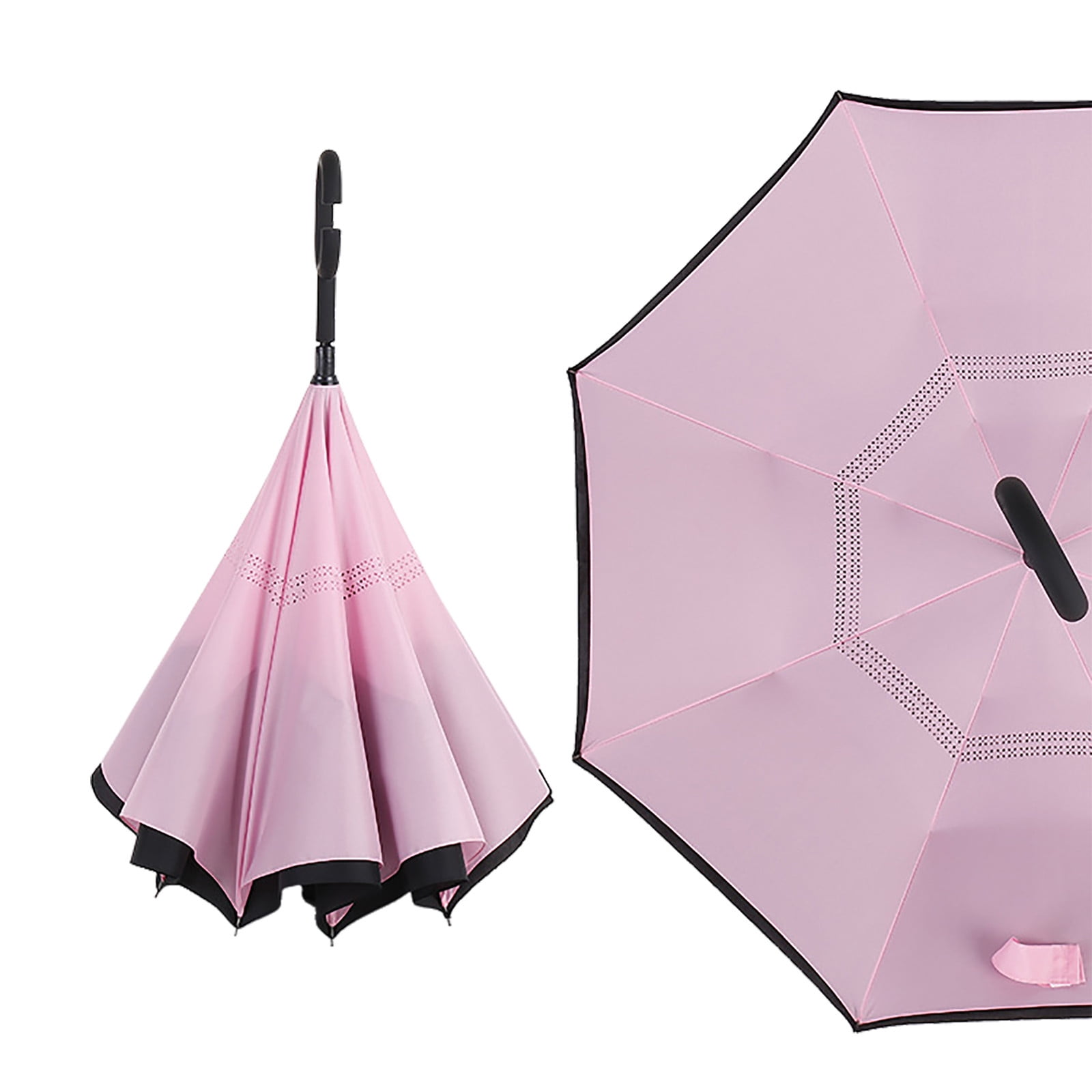Inverted Reverse Upside Down Umbrella Extra Large Double Canopy Vented ...