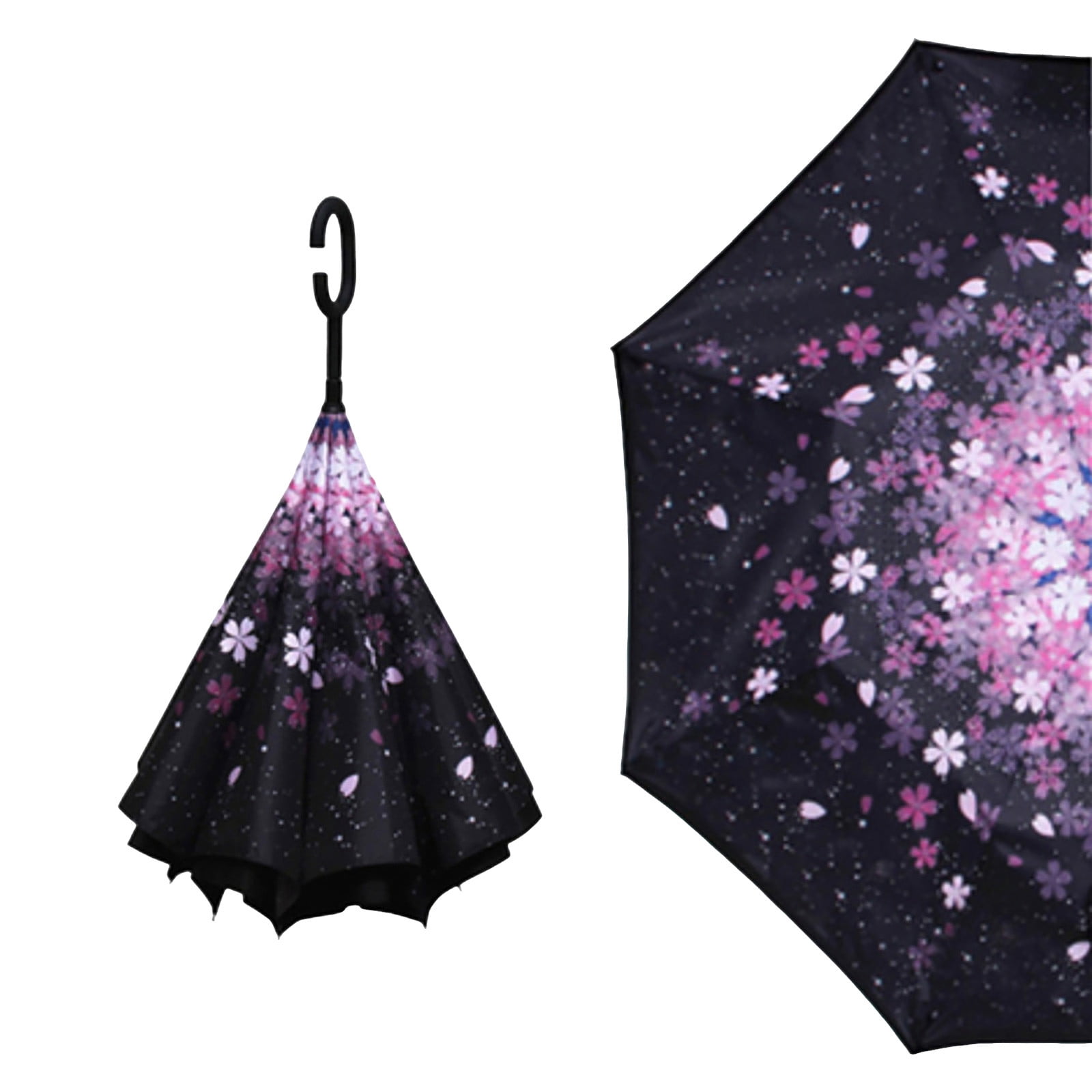 Inverted Reverse Upside Down Umbrella Extra Large Double Canopy Vented ...