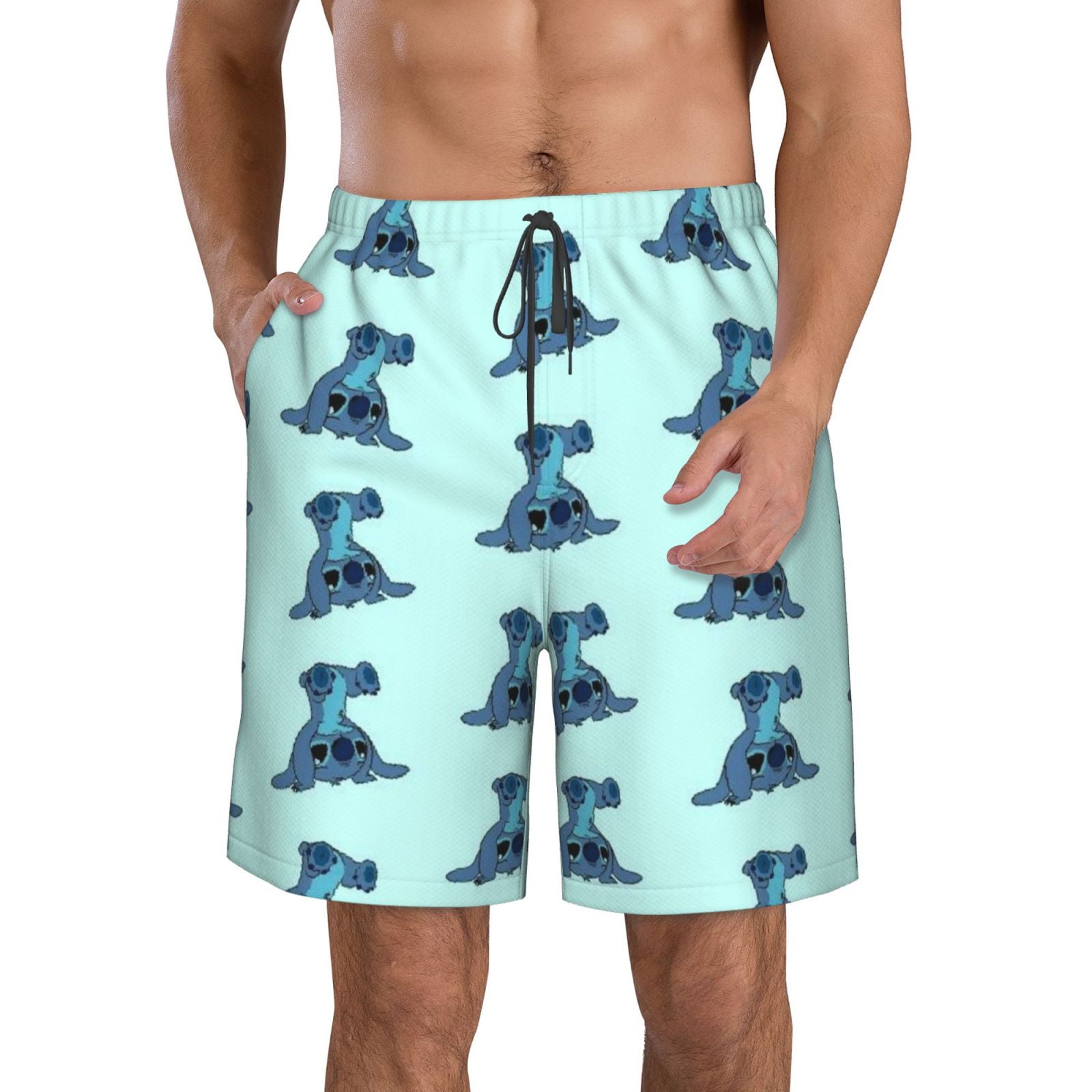 Inverted Stitch Summer Beach Sign Mens Swim Trunks Quick Dry Board ...