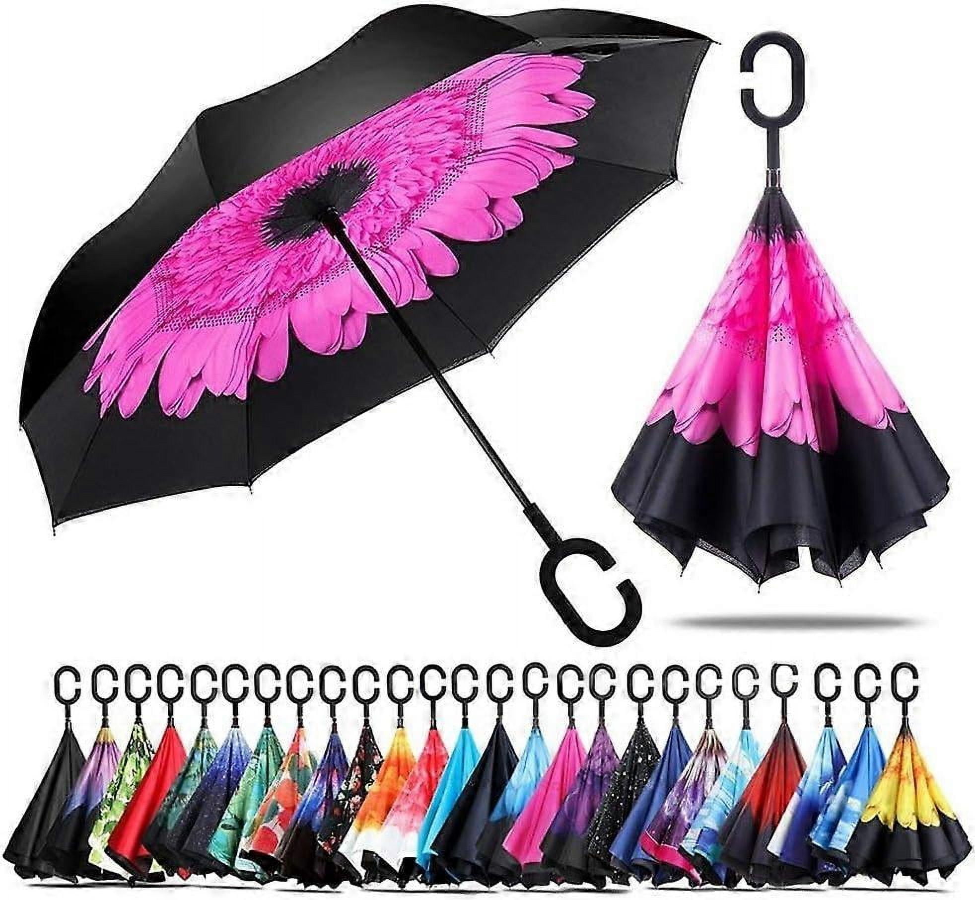 Inverted Umbrella, Anti-UV Double Layer Windbreaker Umbrella, Hands ...