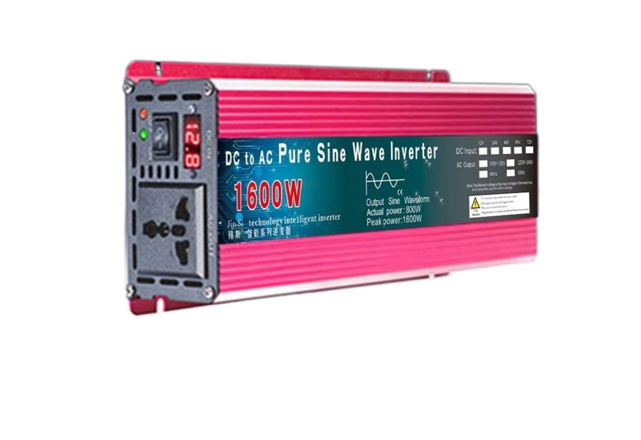 Inverter 12V 220V 1000W 2000W 3000W DC 24V 48V 60V To AC Pure Sine Wave ...