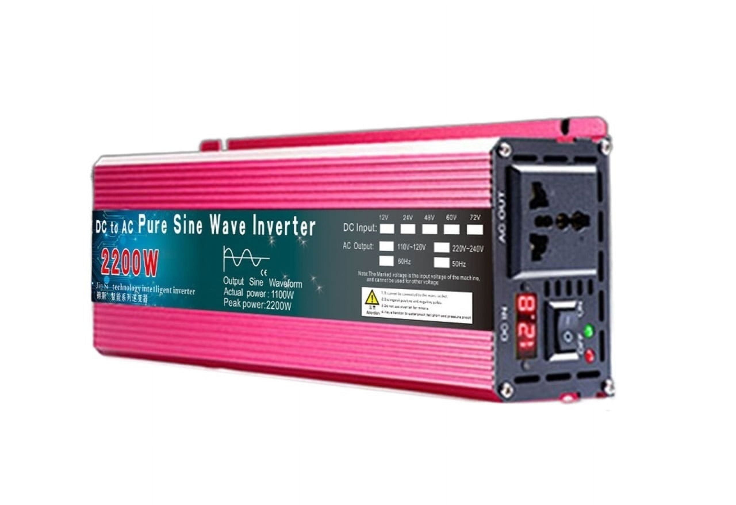 Inverter 12V 220V 1000W 2000W 3000W DC 24V 48V 60V To AC Pure Sine Wave ...
