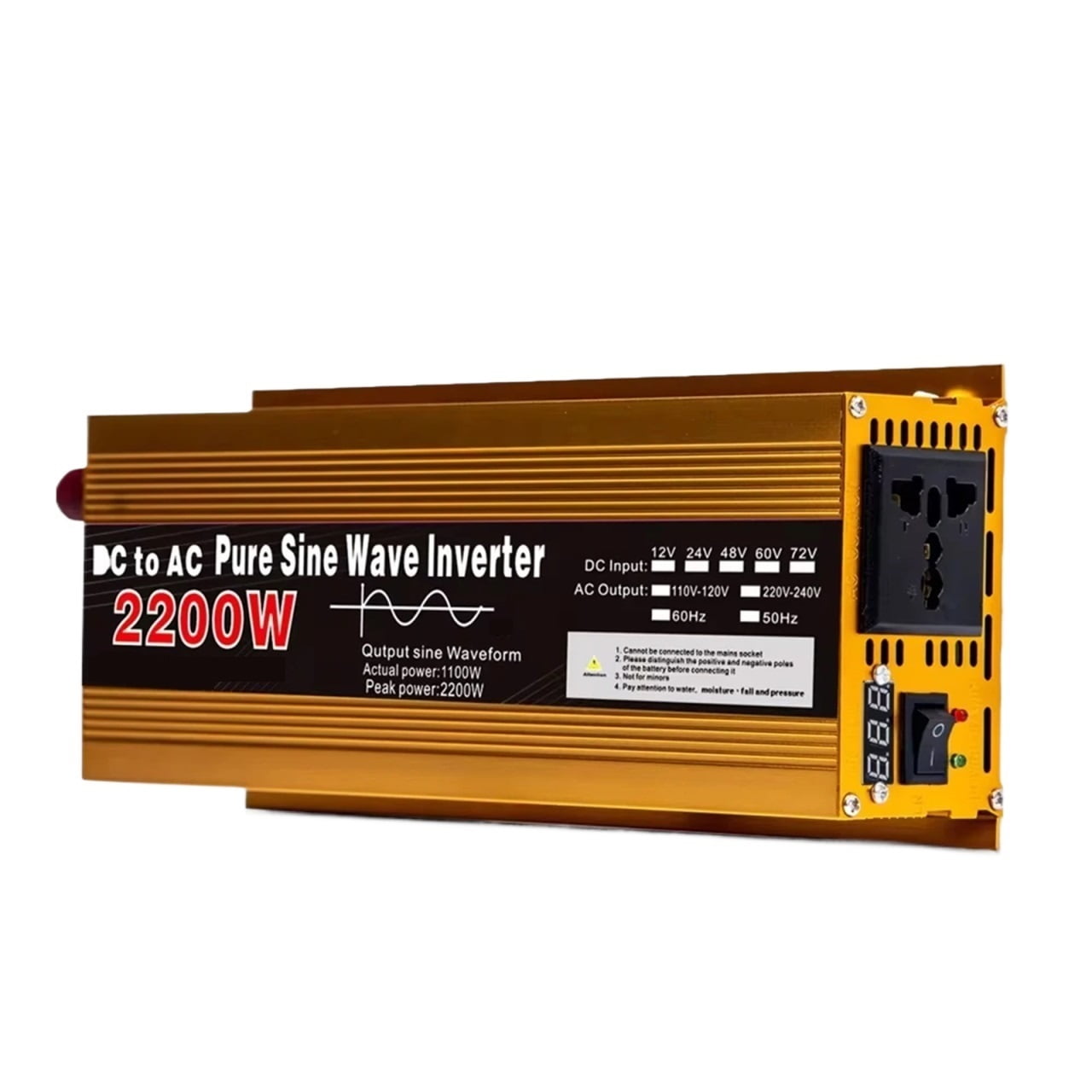 Inverter 12v/24v 220 Pure Sine Wave 1600W-3000W Multi-function ...
