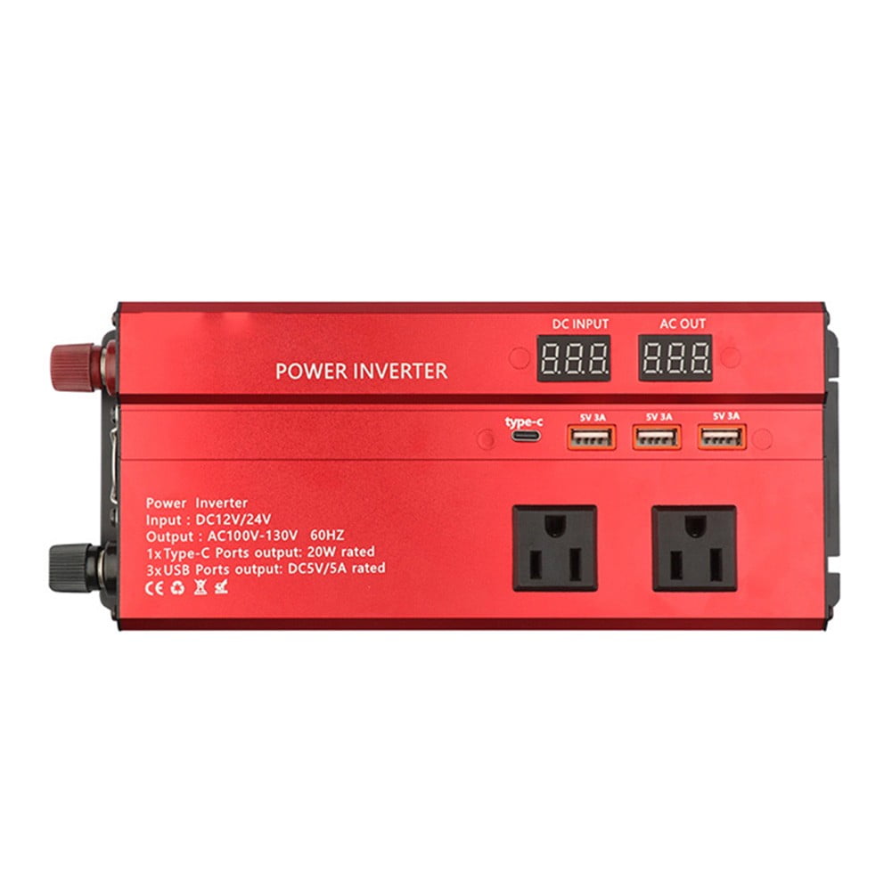 Inverter 12v24v to 110v Car Inverter Car Power Converter - Walmart.com