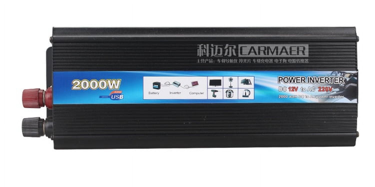 Inverter 2000W High-Power Solar Converter 12V/24V to 220V-12V-110V ...