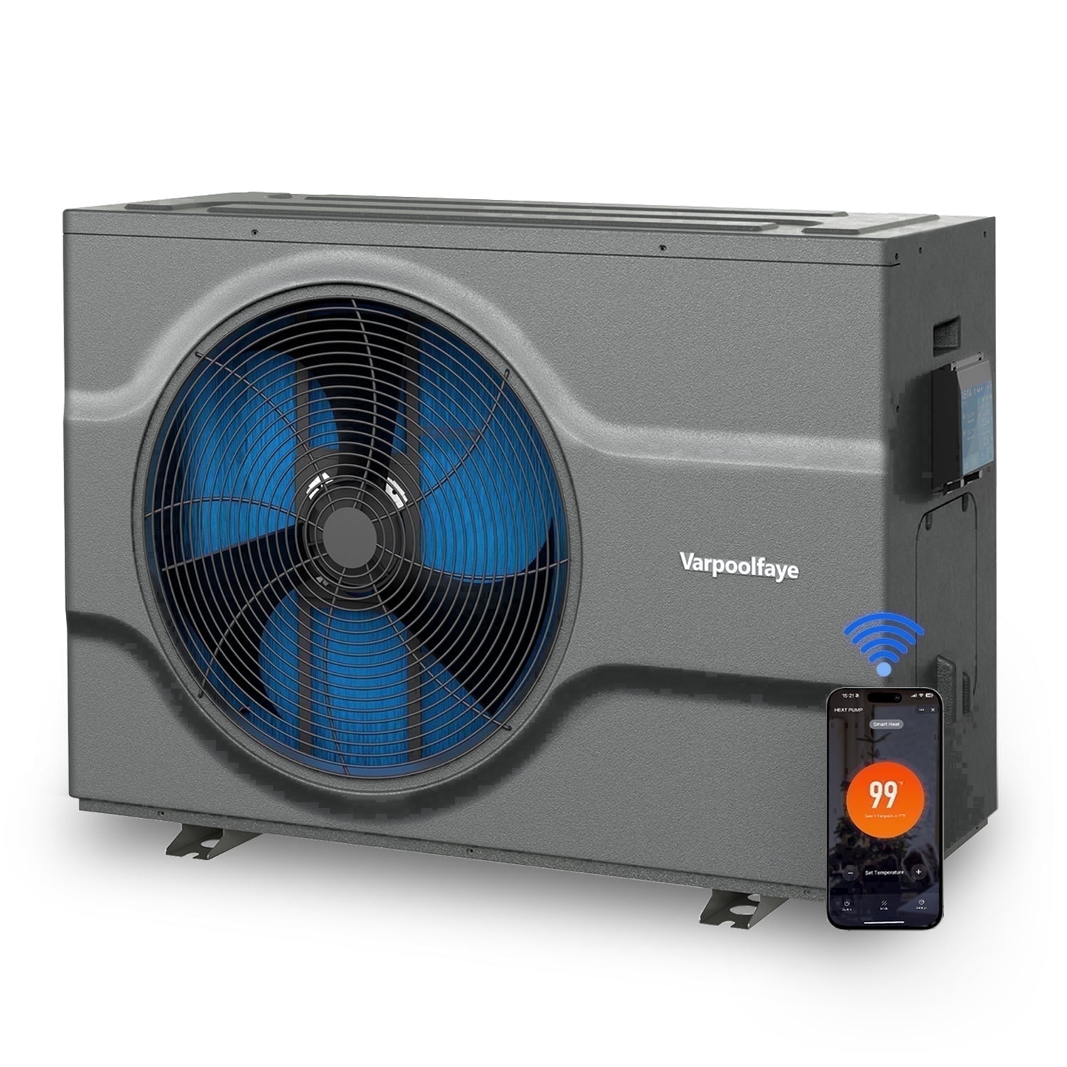 Inverter 65000 BTU Electric Pool Heat Pump for Inground Pool Heater ...