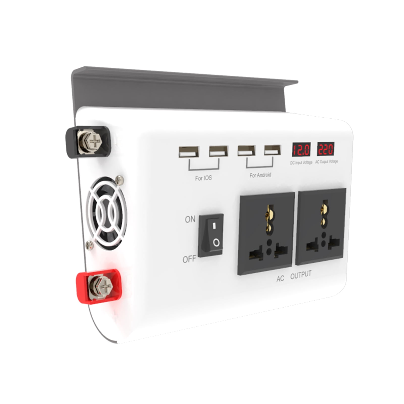 Inverter,Converter 4 Usb Dual Lcd Screen Usb And 2 To 220v Converter ...