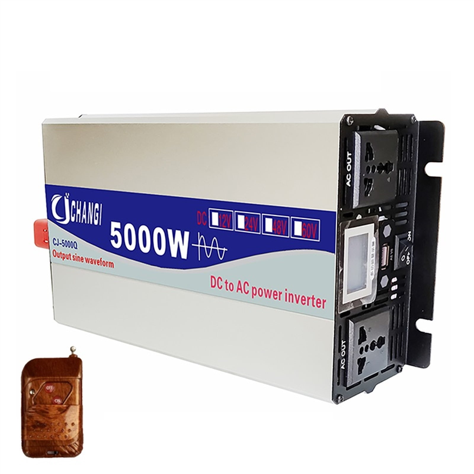 Inverter Pure Wave Current 4000W/5000W/6000W/8000W (peak Value) Transformer DC 12V/24V/48V/60V ...