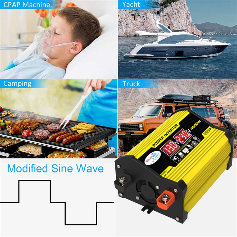 Inverter,Usb Led Display Usb Display Dc12volt 4000w Portable Inverter ...