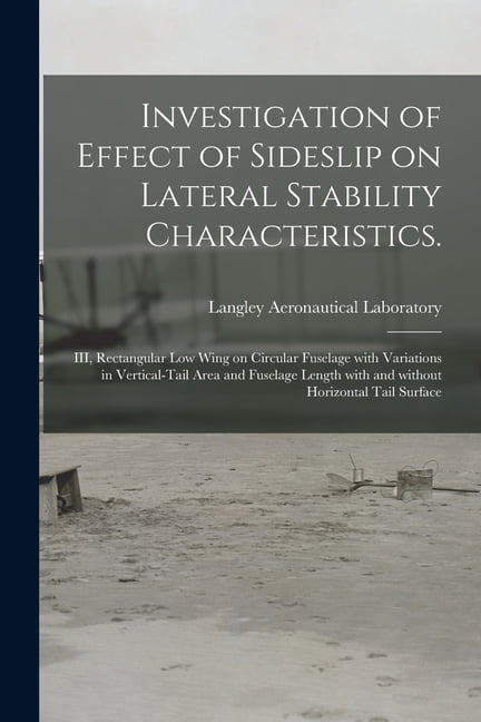 Investigation of Effect of Sideslip on Lateral Stability ...
