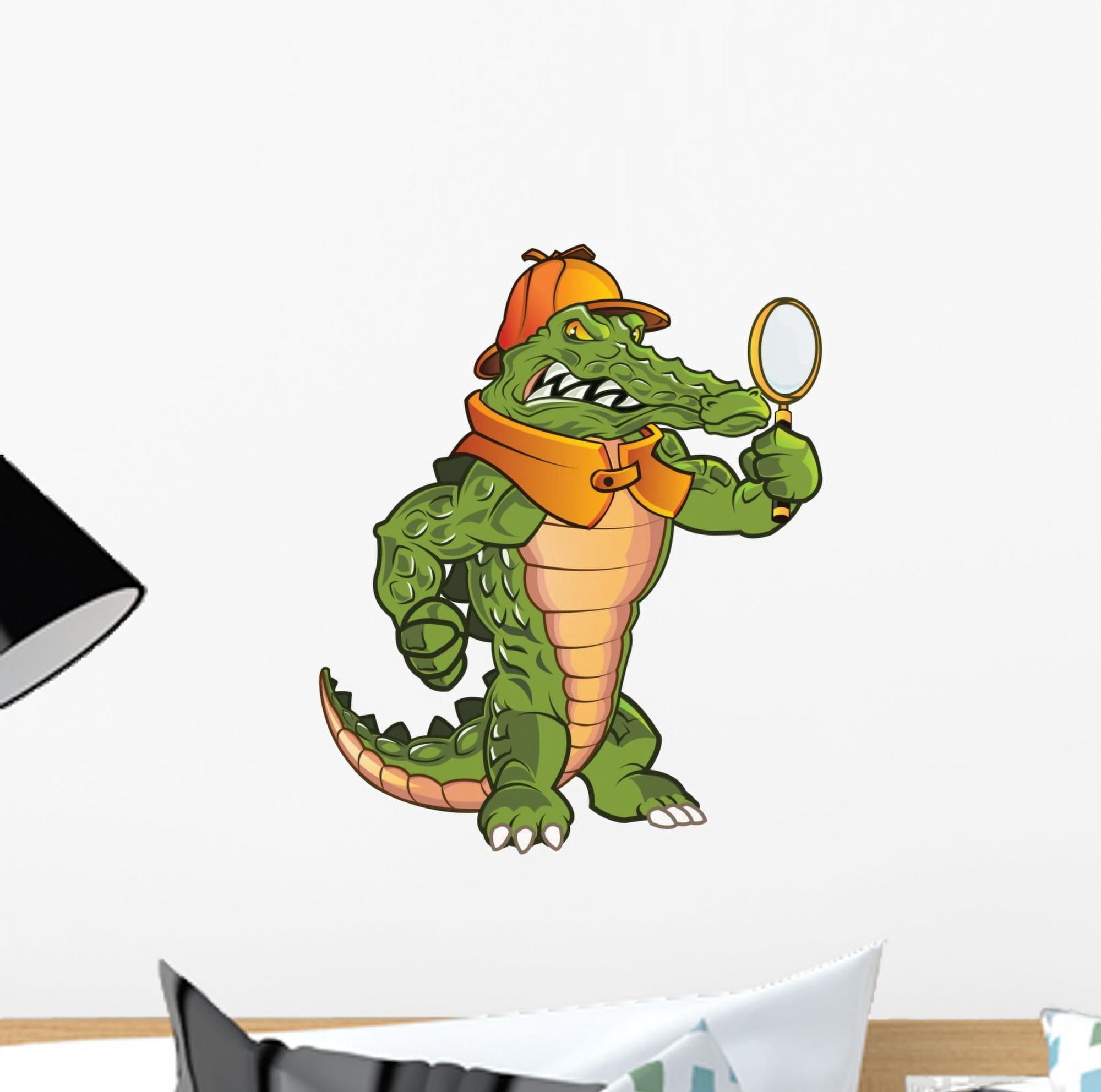 Investigator Gator Wall Decal Sticker by Wallmonkeys Peel and Stick ...