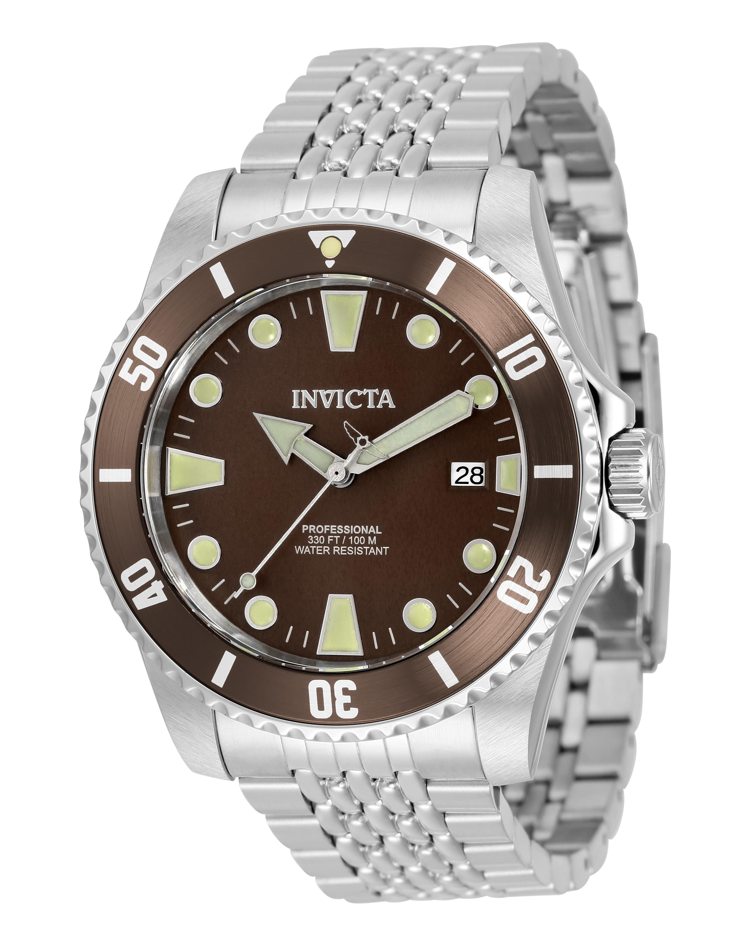 Invicta 33504 Men's Pro Diver Automatic Brown Dial Bracelet Watch ...