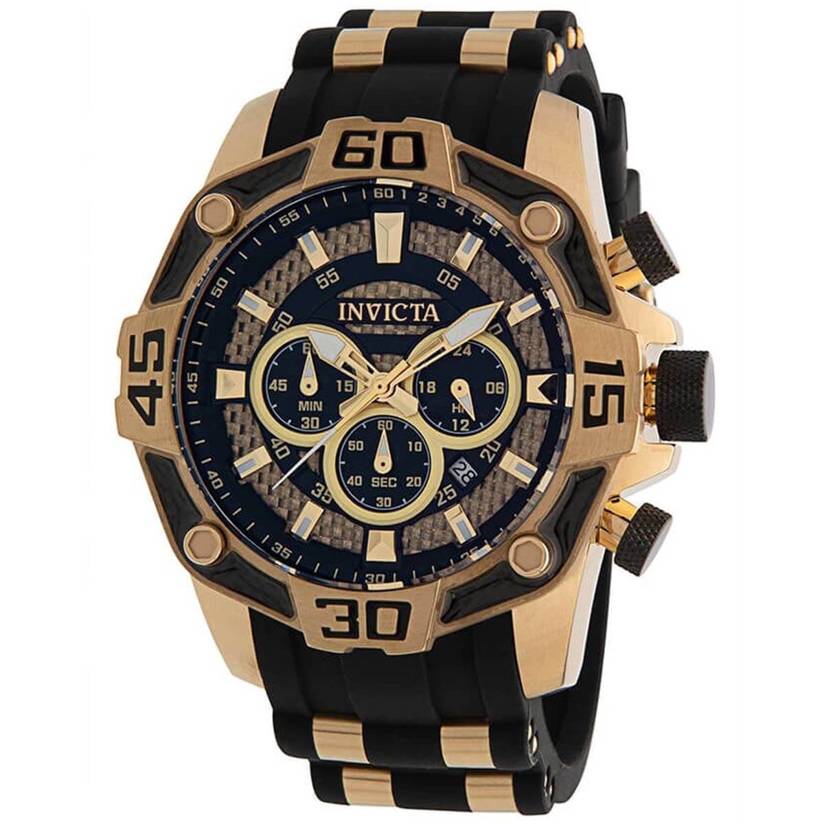 Invicta 33838 Men's Pro Diver Chronograph Two Tone Strap Watch ...