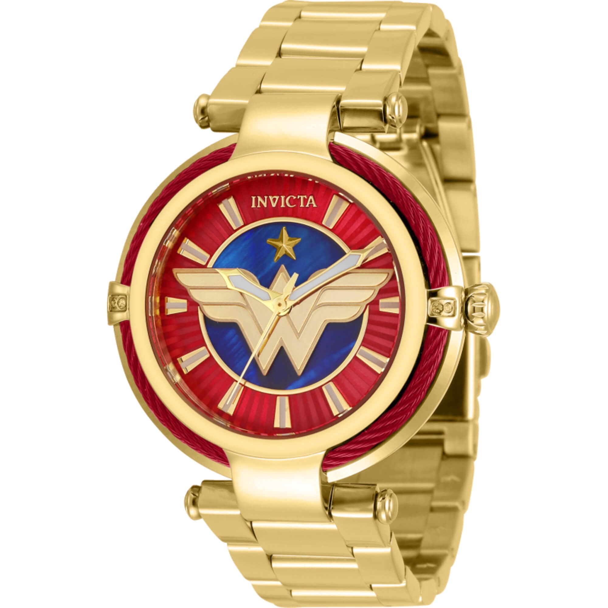 Invicta 34955 Women's Dc Comics Wonder Woman Quartz Steel Watch ...